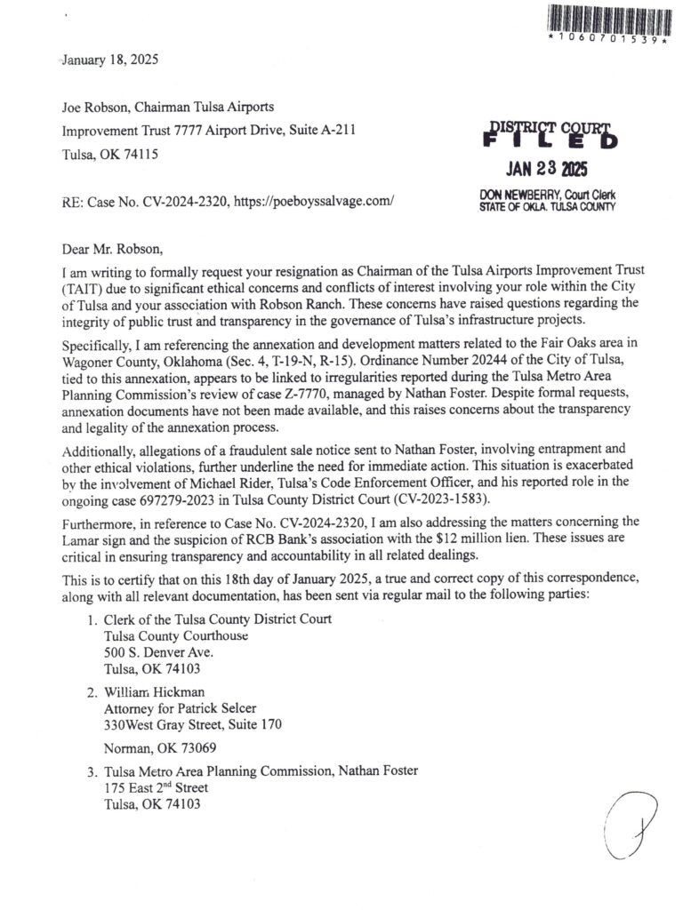 PoeBoys Auto Salvage | Salvage Yards Tulsa | Unlawful Annexation, Fair ...